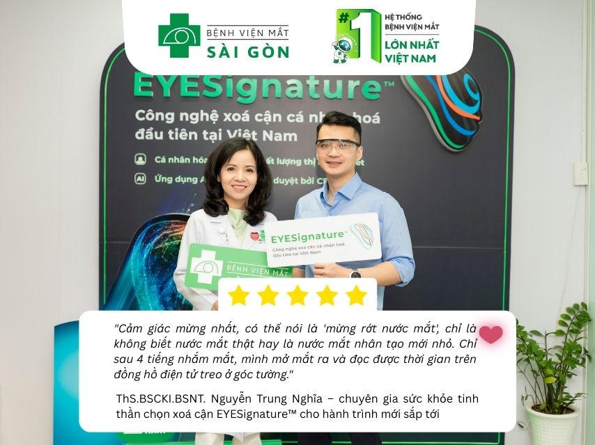Phẫu thuật EYESignature™ - Công Nghệ Xóa Cận Cá Nhân Hóa Tiên Tiến